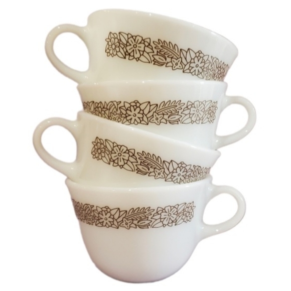 Pyrex | Dining | Vintage Pyrex Woodland Mugs | Poshmark